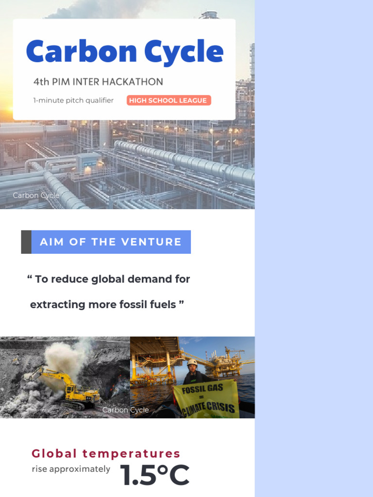 Carbon Cycle PIM Competition | PDF