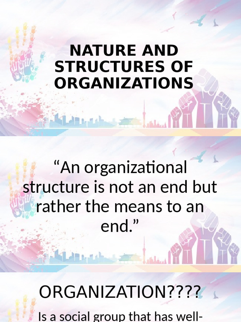 Lesson 2 - Nature and Structures of Organizations | PDF ...