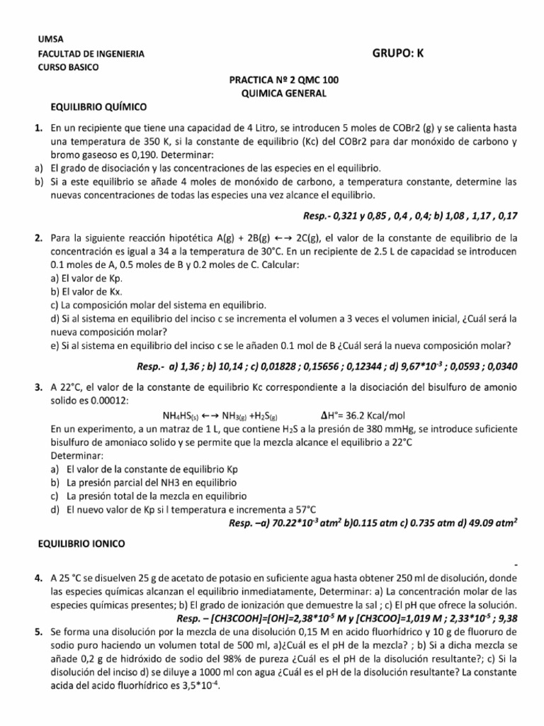 Practica #2 QMC G-K | PDF