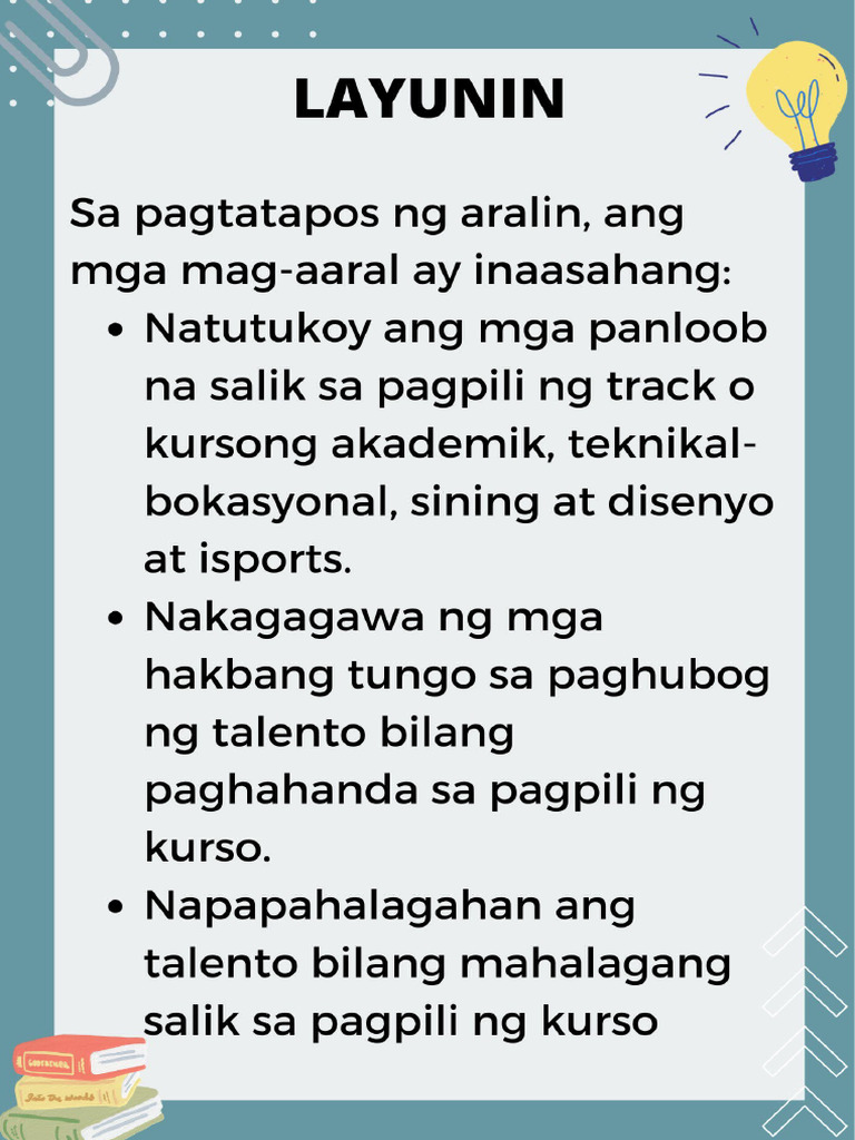 layunin tarpapel | PDF