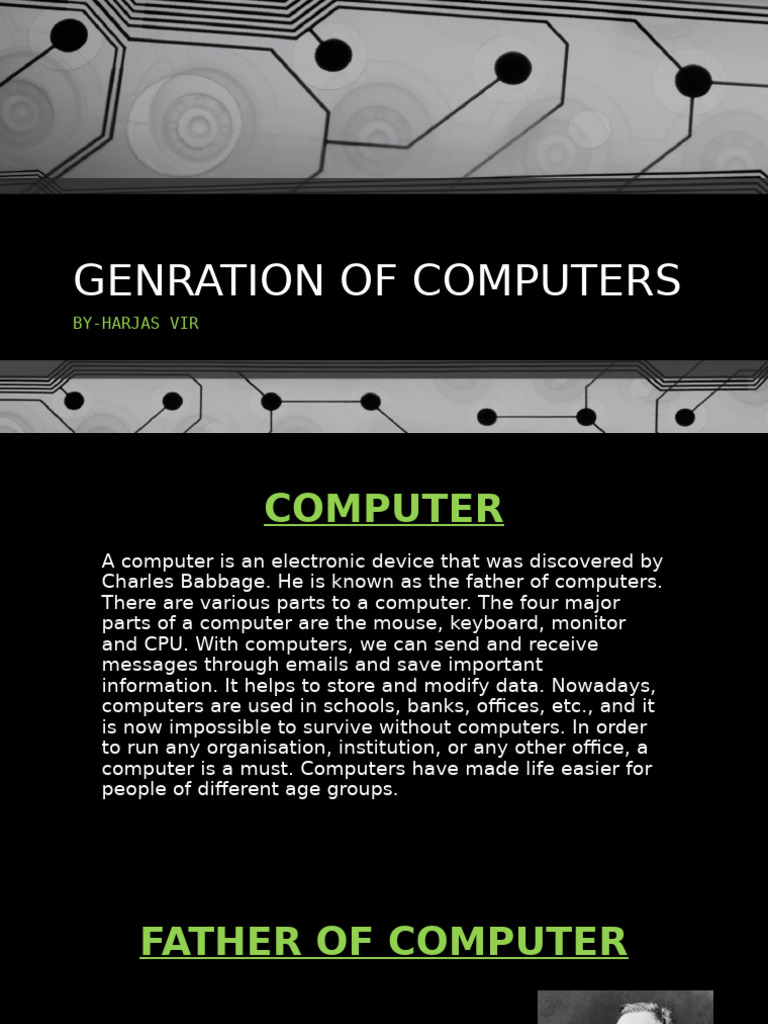 Genration of Computers | PDF