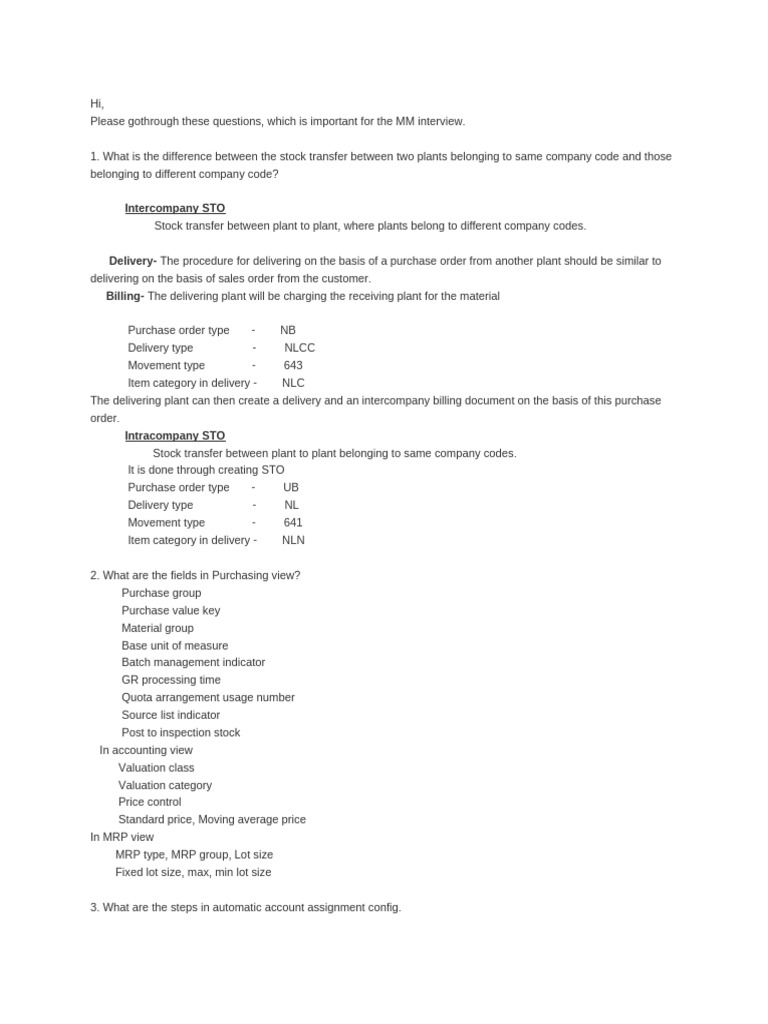 MM intrv SCN | PDF | Receipt | Stocks