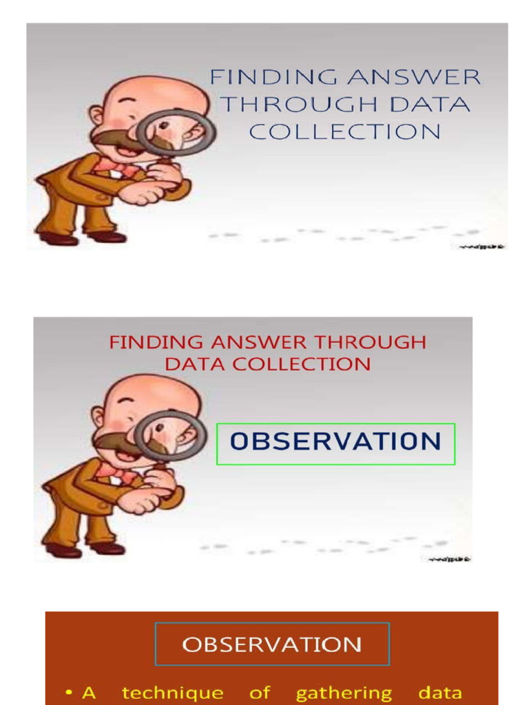 Finding Answer Through Data | PDF