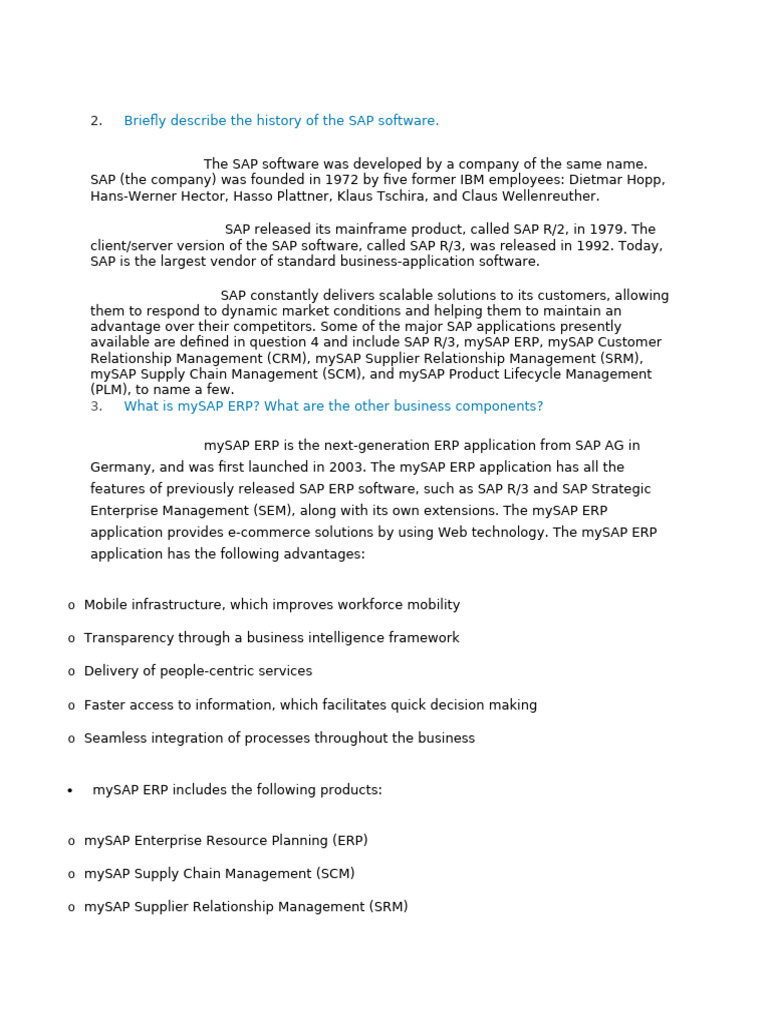 Topic Wise Sap MM Interview Questions | PDF | Business