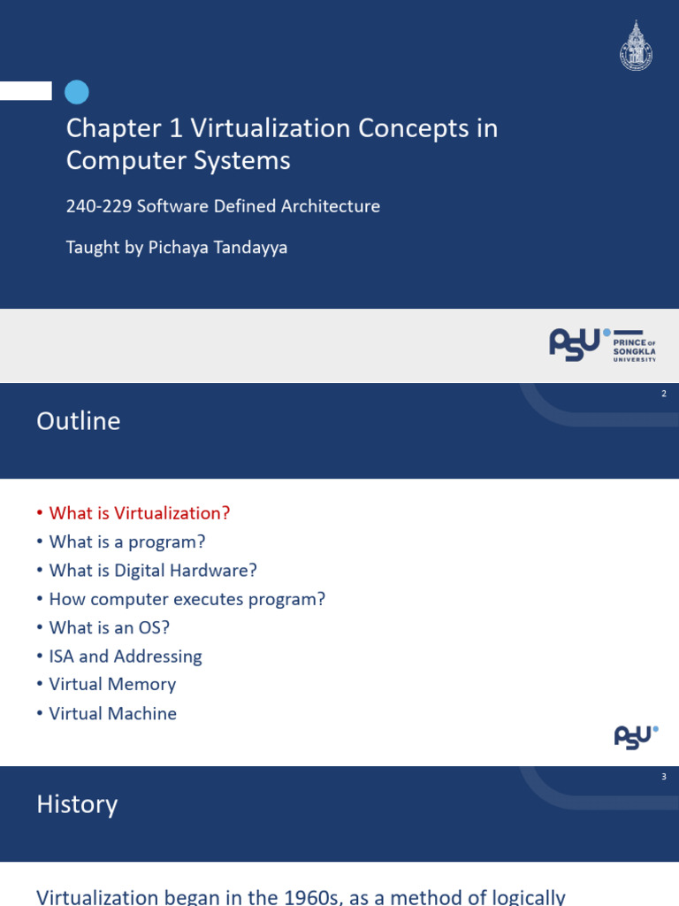 PT1-SDA Virtualization Concepts in Computer Systems | PDF | Operating ...