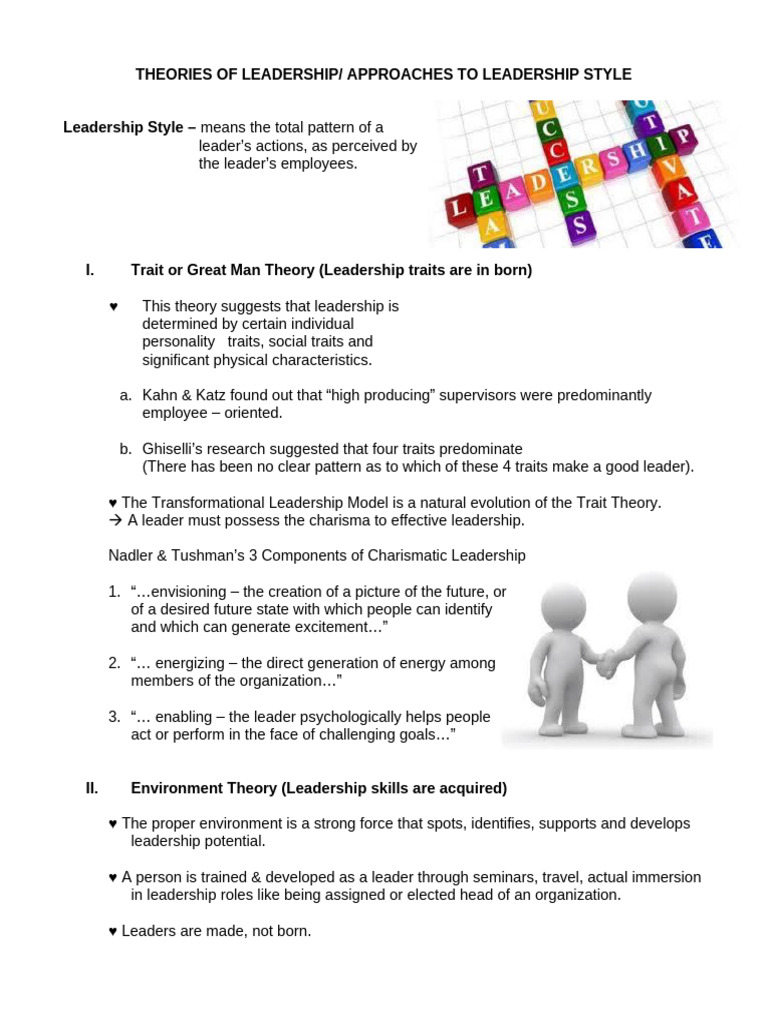 Chapter 10 Theories of Leadership | PDF | Leadership | Popular Psychology