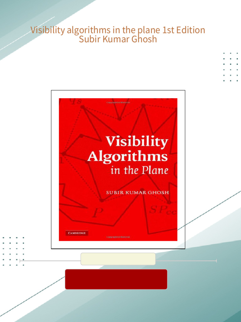 Download Complete Visibility Algorithms In The Plane 1st Edition Subir Kumar Ghosh Pdf For All 