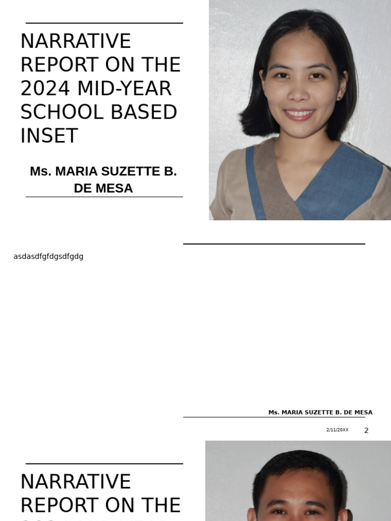 Narrative Report On The 2024 Mid Year School Based | PDF