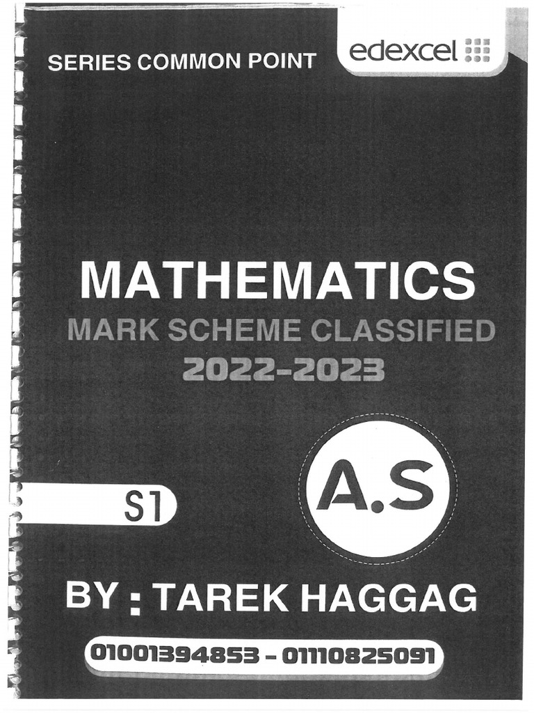S1 Past Papers Classified MS | PDF