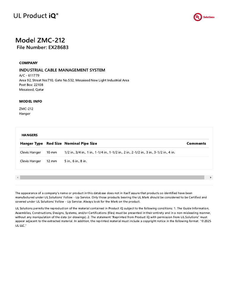 ZMC-212 - UL Product Iq | PDF