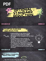 Chapter 13C - Optional Standard Deduction | PDF | Tax Deduction | Gross Income