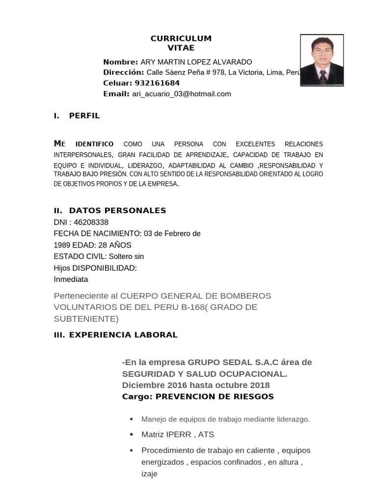 ARY CV 333 | PDF | Seguridad Pública | Seguridad y salud ocupacional