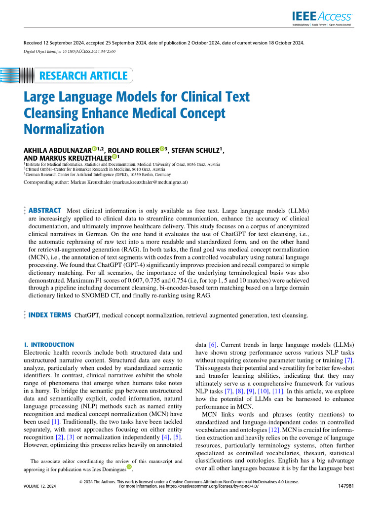 Large Language Models For Clinical Text Cleansing Enhance Medical ...