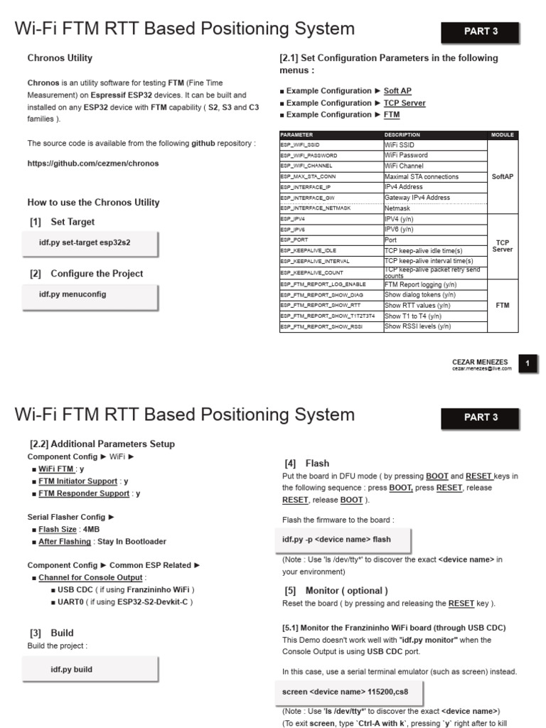 Wi Fi FTM RTT Based Positioning System Chronos 3 2 | PDF | Wi Fi | Transmission Control Protocol