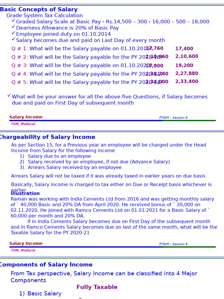 SALARY GRADE,HRA | PDF | Salary | Taxes
