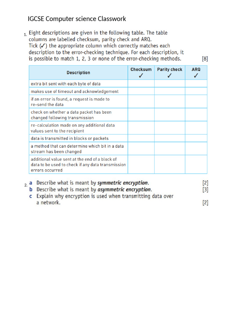Classwork TXTBK | PDF