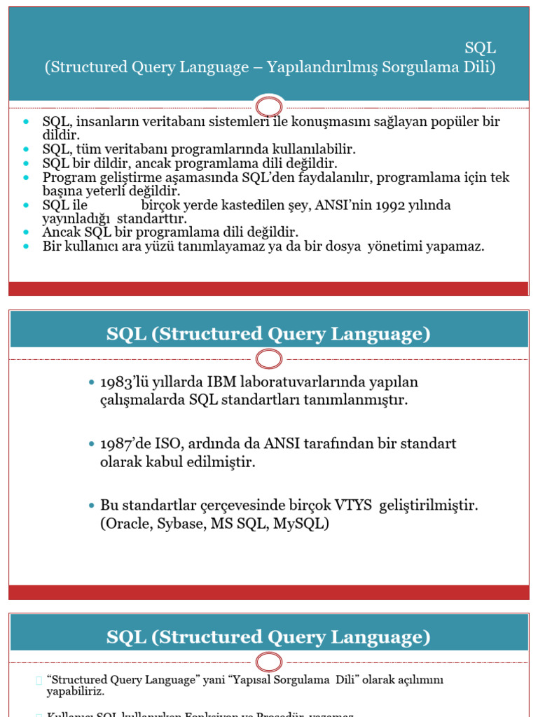 5 VTY Temel SQL | PDF