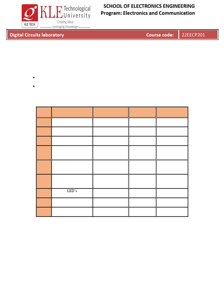 Experiment 7 Excercise Experiment | PDF | Digital Electronics ...