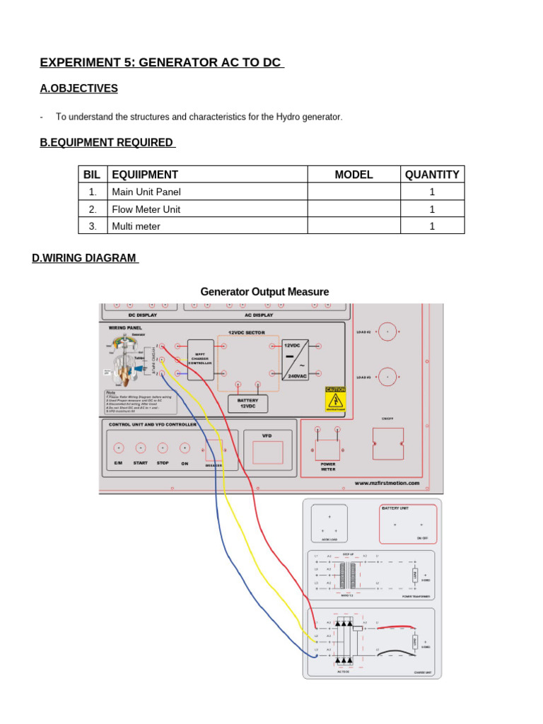Experiment 5 Generator Ac To DC | PDF