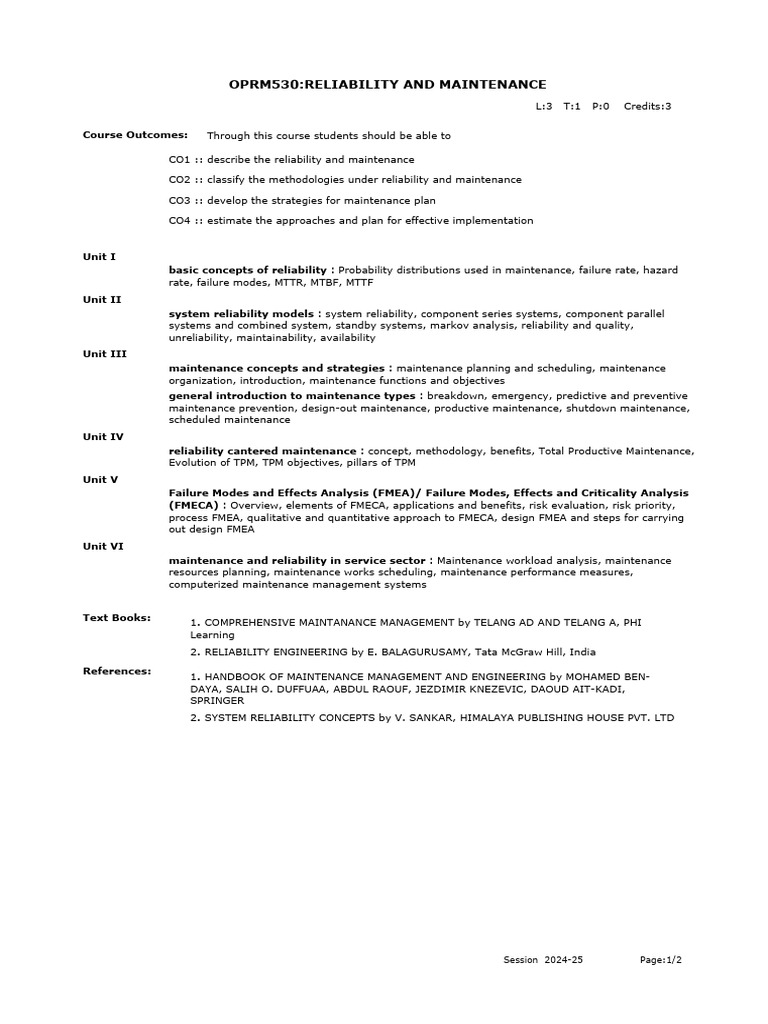 FRM Course Syllabus IPDownload | PDF | Reliability Engineering | Evaluation