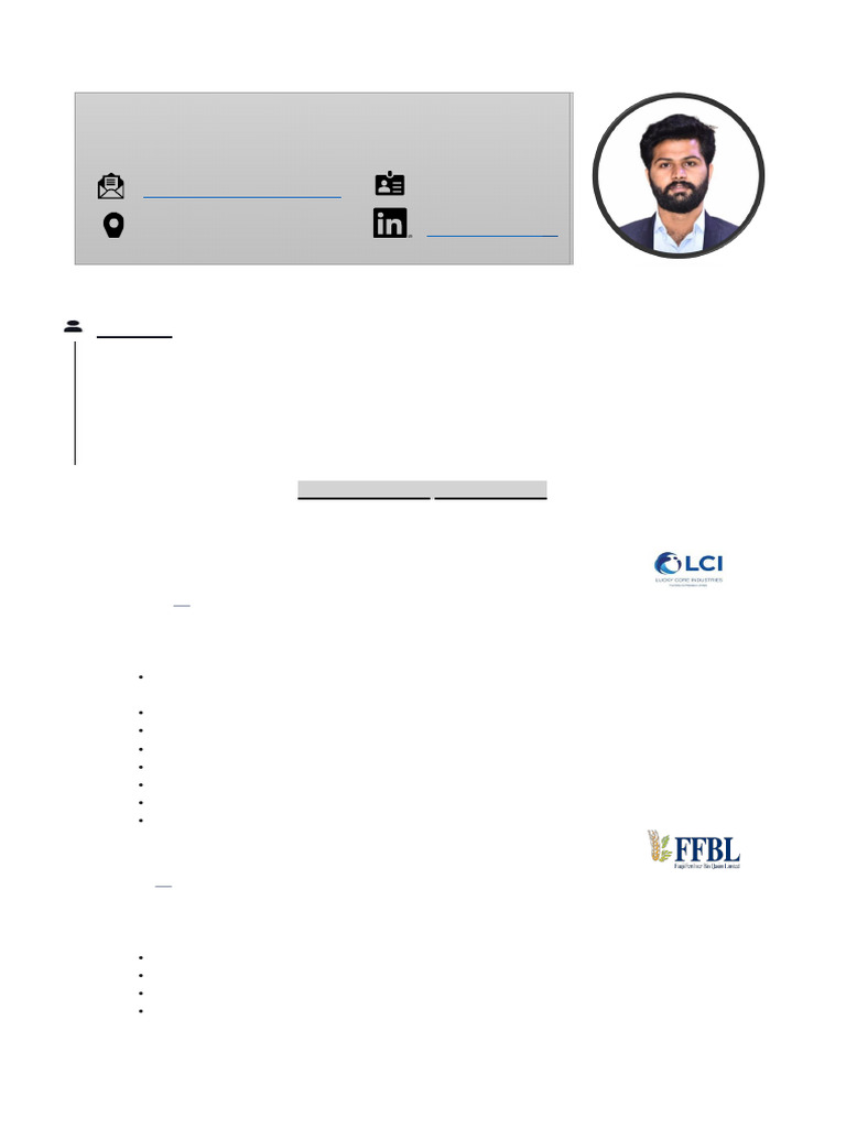 Muhammad Tayyab CV | PDF | Chemical Engineering | Energy Technology