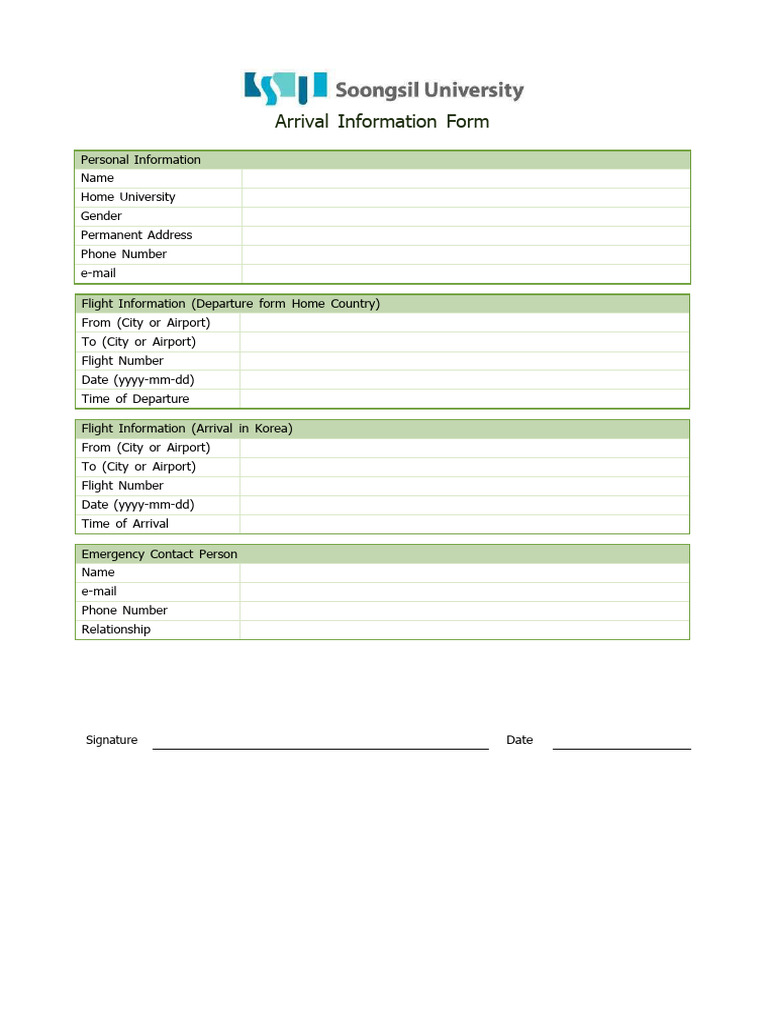 Arrival Information | PDF