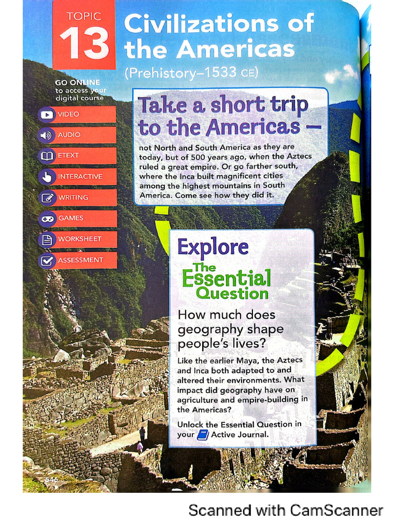 Topic 13 - Civilizations of The Americas | PDF