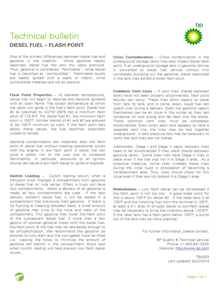Diesel-FlashPoint | PDF | Diesel Fuel | Gasoline
