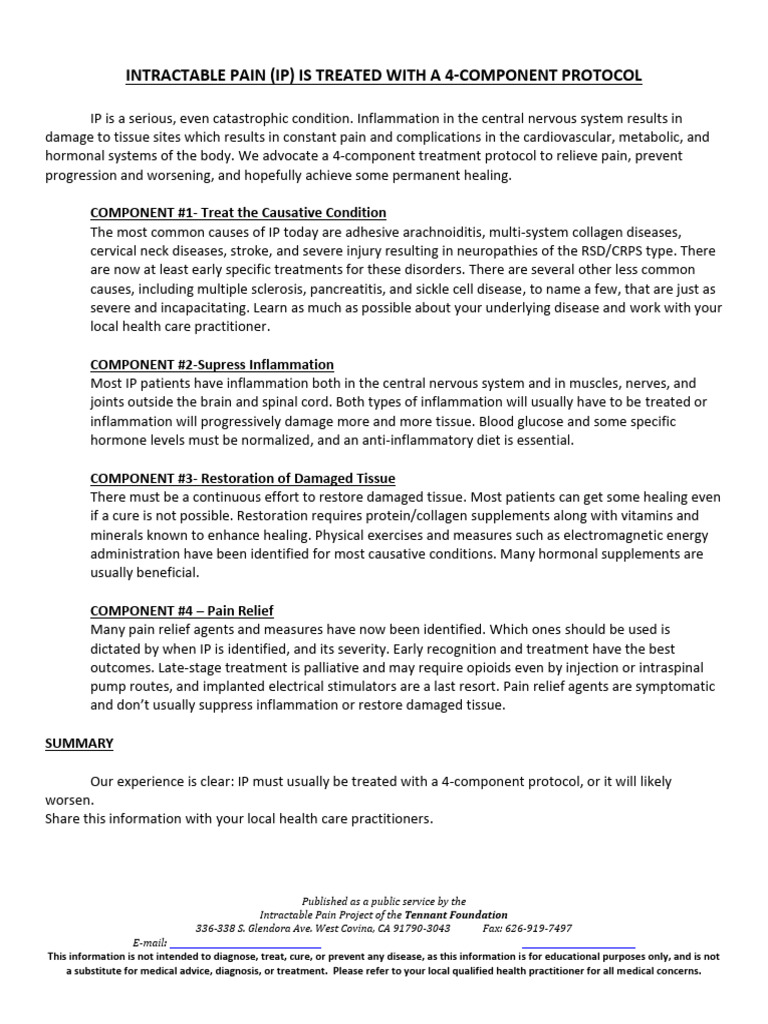 Chronicle 102-Intractable Pain (IP) Is Treated-1 | PDF | Pain ...