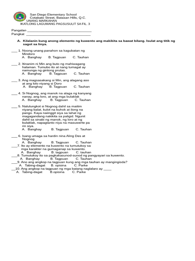 Q1 ST3 Fil3 2024 2025 | PDF