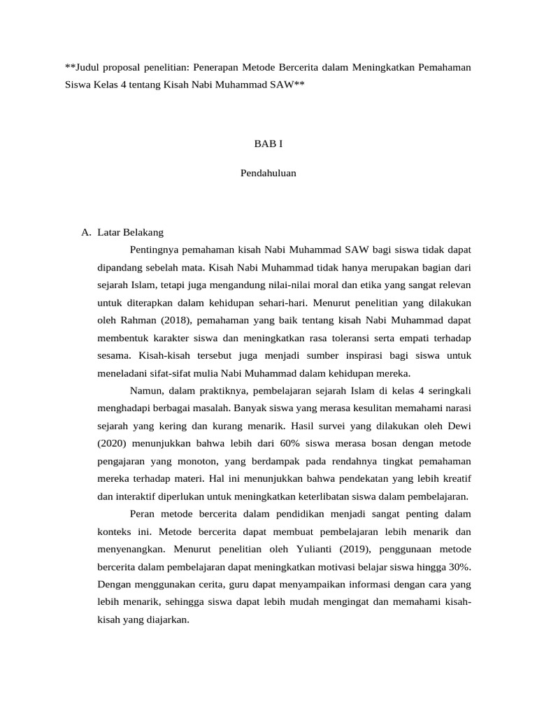 Proposal PTK - Andi Lisna | PDF