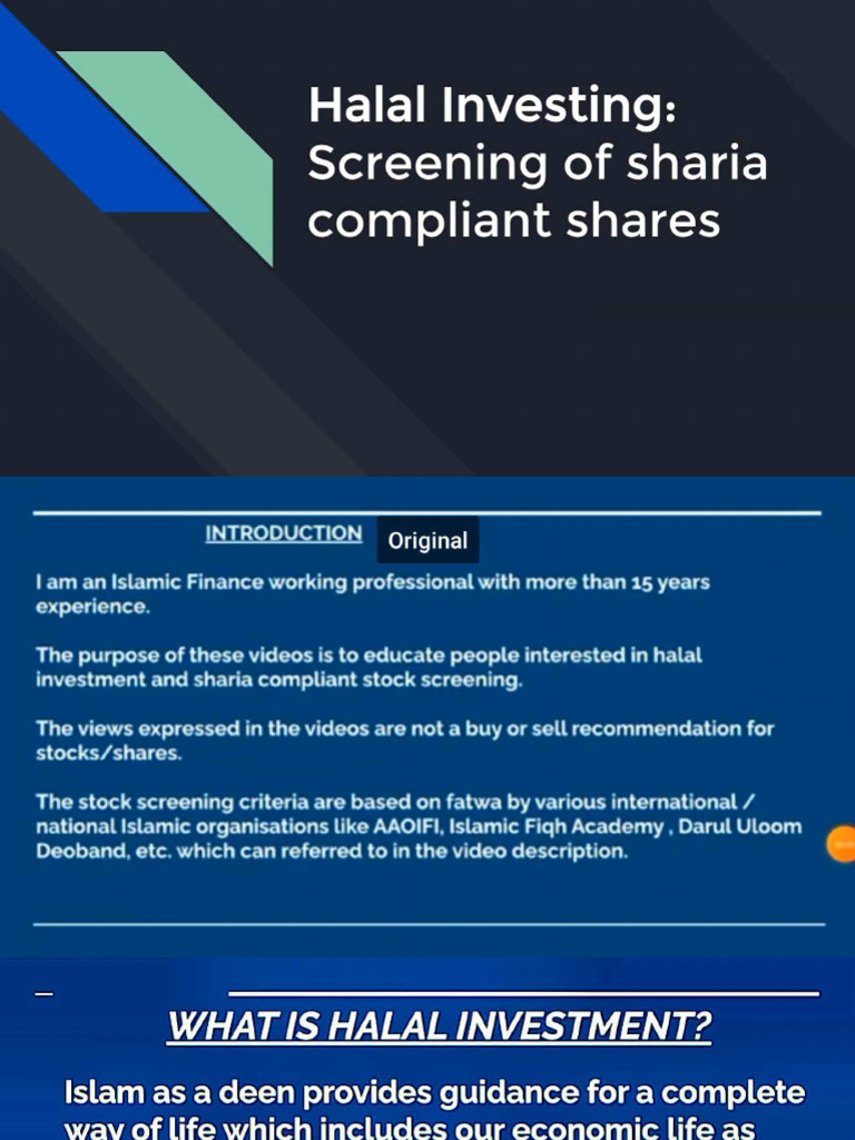 Shariah Compliant Investment by ATIF | PDF