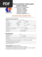 Hazina Loan Form Revised March 2021 | PDF | Loans | Banks