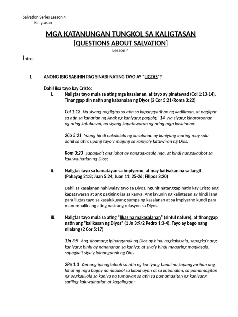 Mga Katanungan Tungkol Sa Kalitasan | PDF