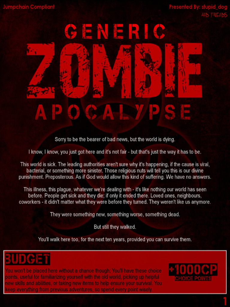 Generic Zombie Apocalypse Jump (High Quality) | PDF