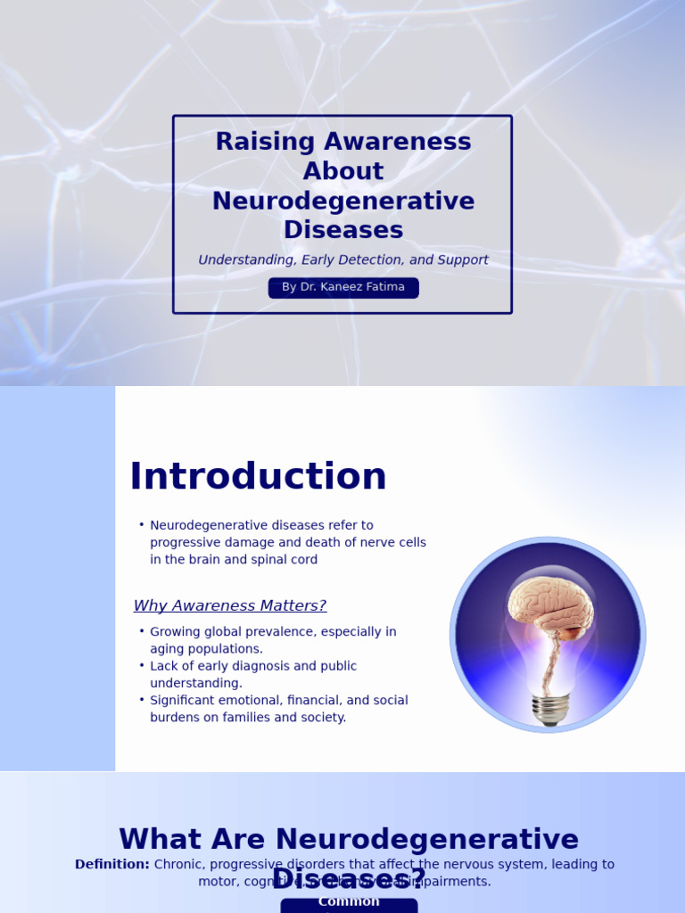Raising Awareness About Neurodegenerative Diseases. | PDF | Alzheimer's ...