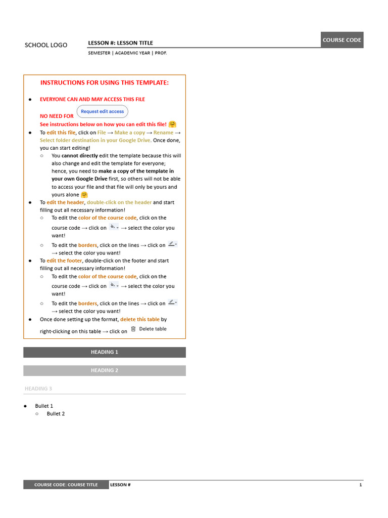 Digital note-taking template | PDF