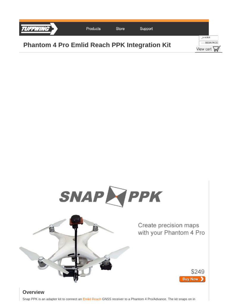 Phantom 4 Pro Emlid Reach PPK Kit Guide | PDF | Computer File | Usb