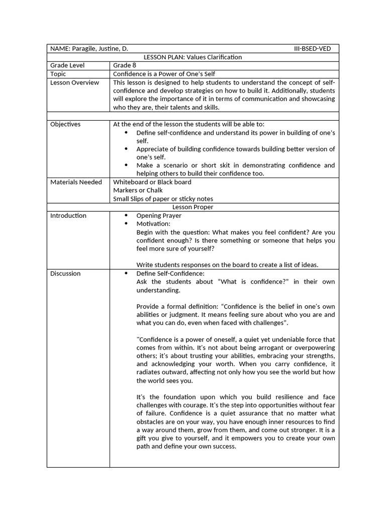 LP-Values Clarification | PDF | Psychological Concepts | Popular Psychology