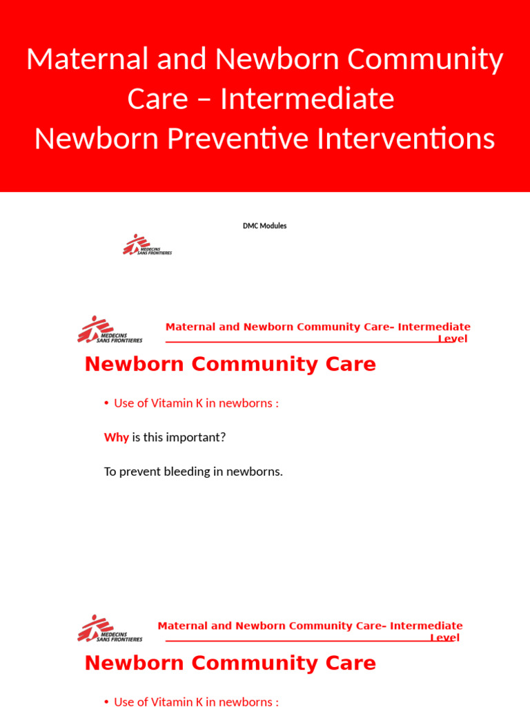 08.02.02. VISUAL_AID_DMC_MNBC_INTERMEDIATE_LEVEL | PDF | Infants | Health Sciences