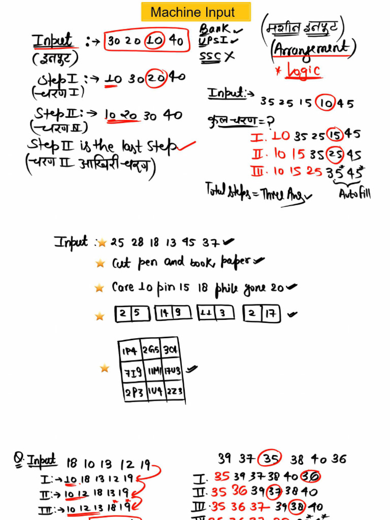 Reasoning - Machine Input Class PNG | PDF