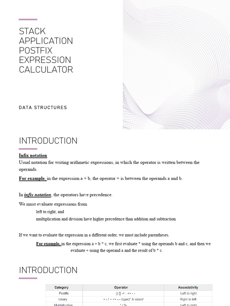 Postfix Expression Calculator Guide | PDF | Software Engineering | Computer Science