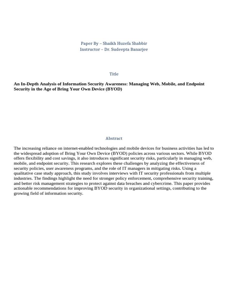 Huzzi - Informationsecurityawareness-ArticleIDIJTCS1257-Int J ofTeachingandCaseStudies | PDF ...