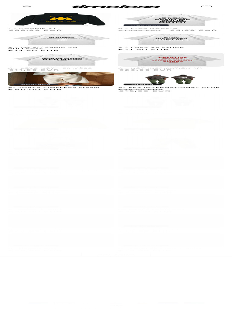 Ropa Streetwear Agotada y Ofertas | PDF