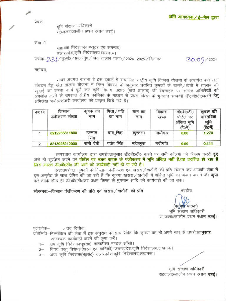 Land Zero BSA Jalaun First | PDF