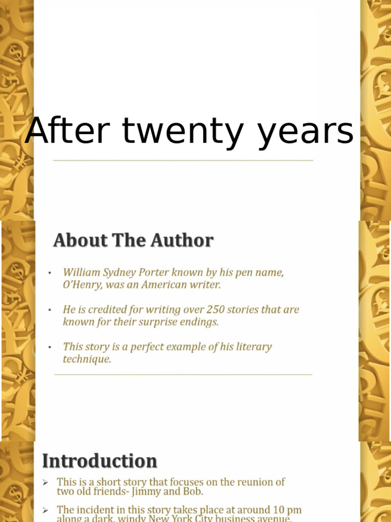 After Twenty Years | PDF