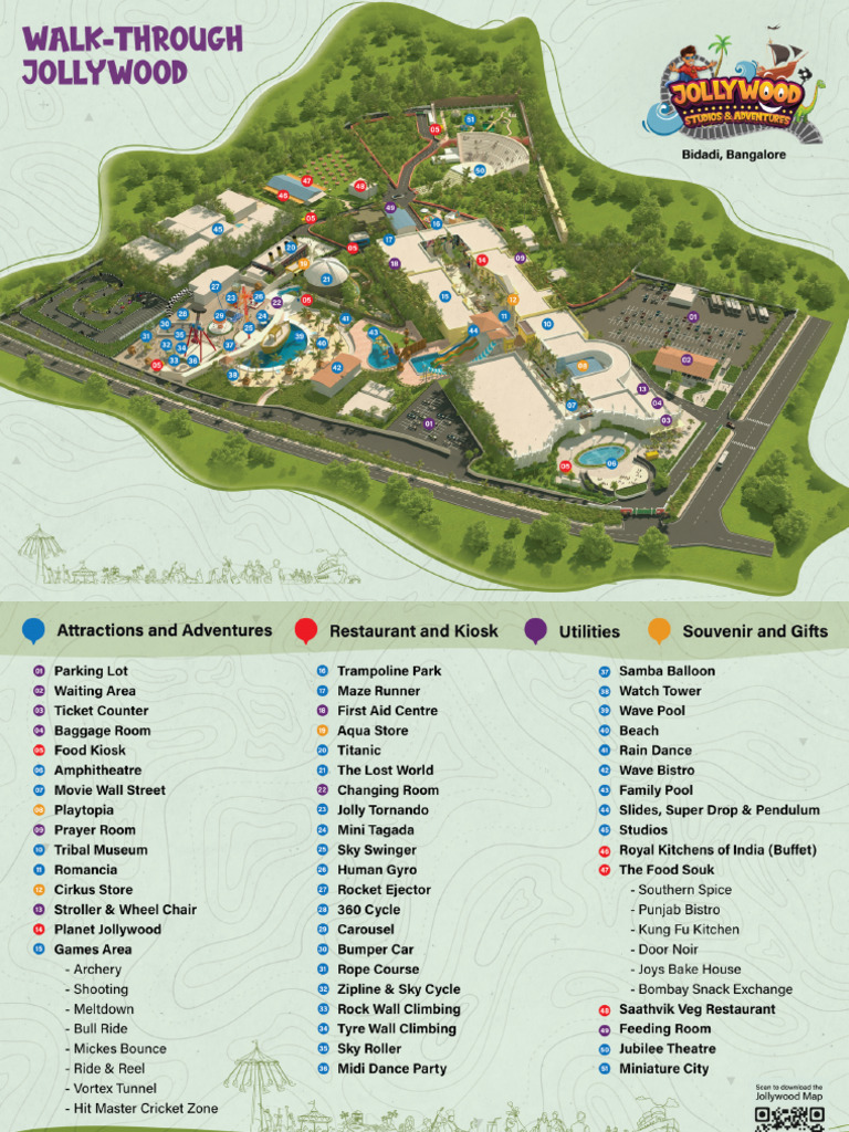 Jollywood Map Flyer A4 | PDF