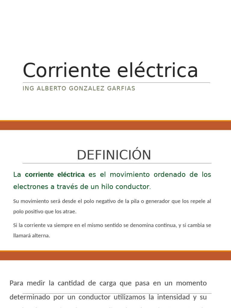Corriente Eléctrica | PDF