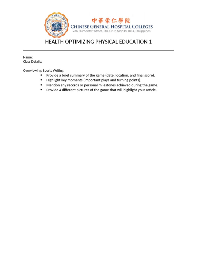 HOPE 1 Project Gr.11AB | PDF