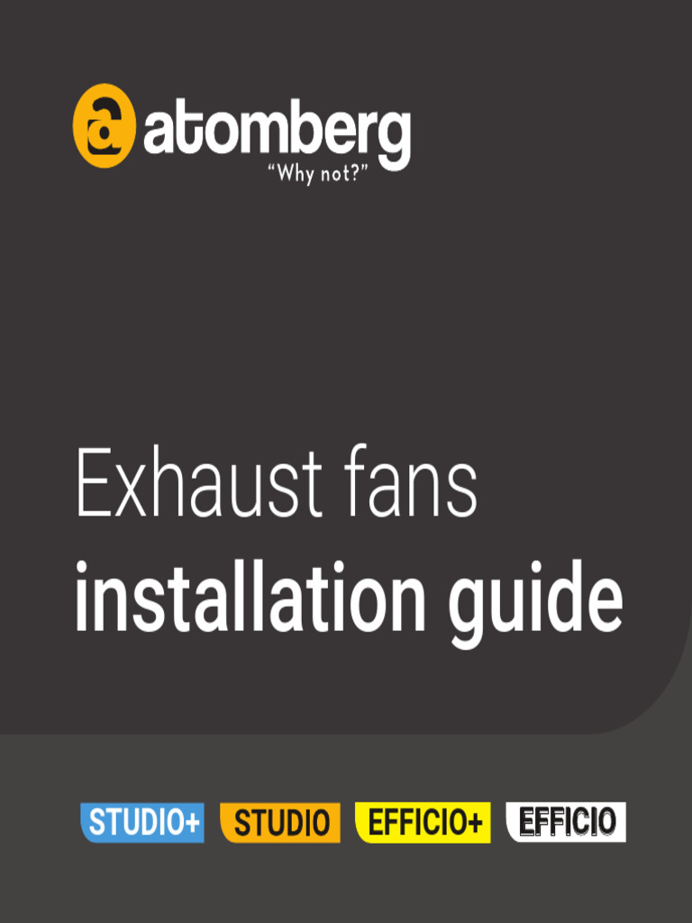Atom Berg Exhaust Fans Installation Guide 180222 | PDF | Screw